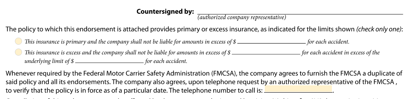 MCS-90: Endorsement, Form, Filing & More